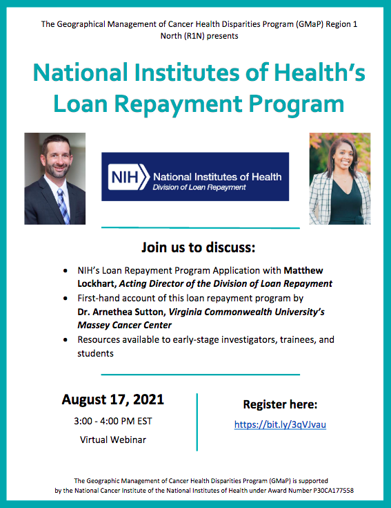 NIH loah repayment – Meharry-Vanderbilt-Tennessee State Cancer Partnership