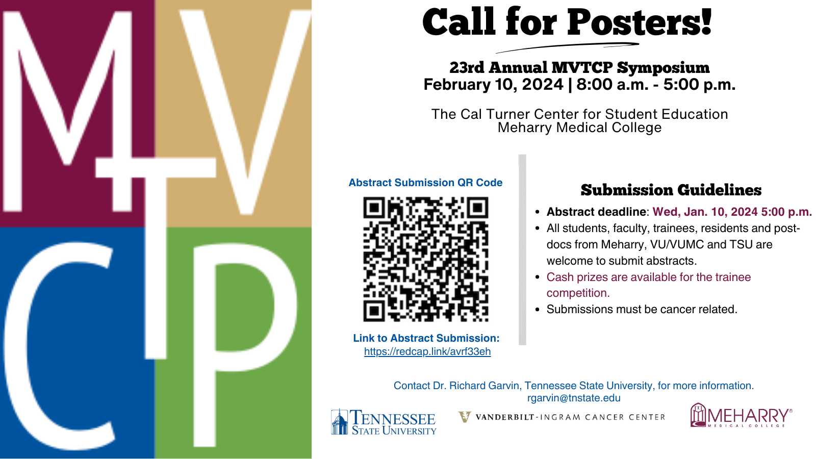 Call for Posters: 23rd Annual MVTCP Symposium – Meharry-Vanderbilt ...
